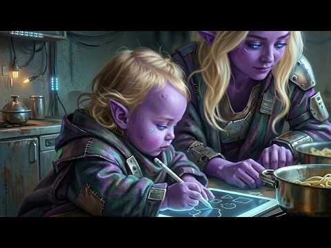 “Dear Santa, Send Me a Dad” — The Alien Girl’s Letter Reached a Lonely Human Mechanic. SCi-Fi Story