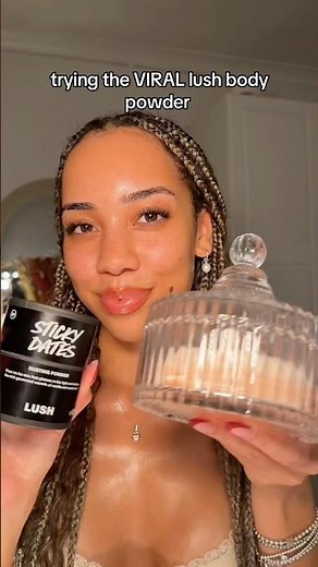 trying the LUSH dusting powders! ‪@LUSH‬ #lush #dustingpowder #bodycare