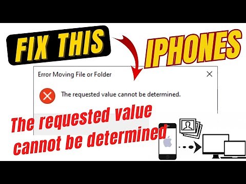 FIXED: The requested value cannot be determined, error copying files iPhone to PC | EZ TECH CLASS