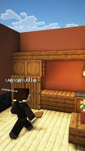 Minecraft: Large Wooden Kitchen Design Tutorial (#9)