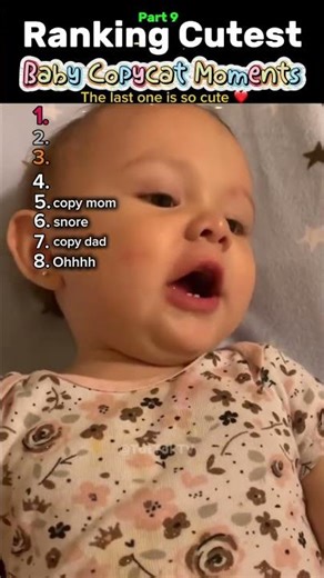 Ranking the CUTEST Baby Copycat Moments 😭👶✨ | Part 9