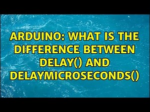 Arduino: What is the difference between delay() and delaymicroseconds()