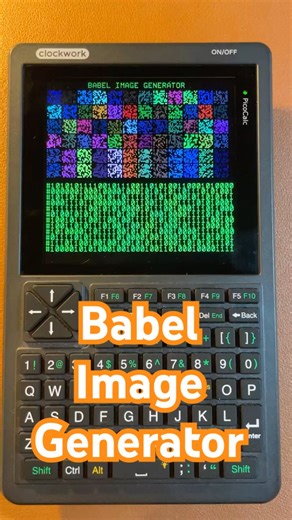 Babel image generator on the PicoCalc Raspberry pico2w #picocalc #calculator #raspberrypi #تكنولوجيا