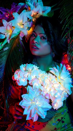 𝐊𝐘 photography on Instagram: "🌸✨️Glowing Flowers Photoshoot🌸✨️ Magical led light photoshoot PART 2- RESULTS (look at part 1 to see how to make these in my DIY step by step) PHOTOS AND PROP BY @_ky.photos IN FRAME / MODEL @pavani_vg #glowingflowers #sydneyphotoshoot #sydneymodels #nightphotoshoot #nightportraits #sydneyportraits #sydneyportraitphotographer #nightphotography #ledlight #diyprops #part２ #creativeportrait #sydneymodelling #sydneyphotoshoot"