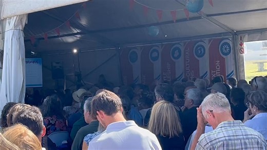 The first session in progress. Provision was made in the tent for 400 people. More arrived in Pringle Bay to be part of Africa Arise mission conference. | SIM South Africa