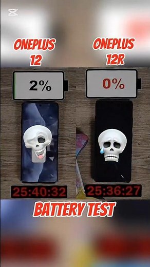 🔋ONEPLUS 12 VS ONEPLUS 12R BATTERY🪫TEST