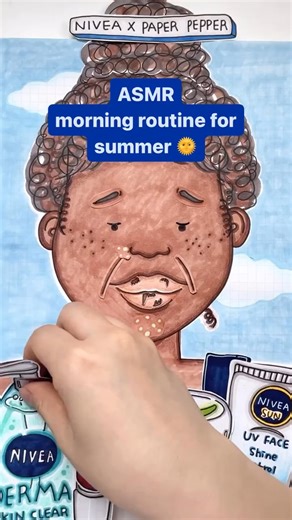 paper asmr - morning routine