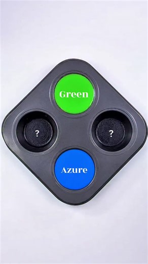 Color Mixing Lab on Instagram: "Let's Mixing Green + Azure 😍 #colormixing #painting #satisfying #artandcraft #art"