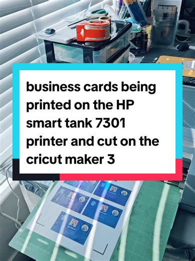 business cards being printed on the HP smart tank 7301 printer and cut on the cricut maker 3 fresh off the press @💜💚LISA💜💚 #autismsupport #businesscards #autismbusinessowner #neurodivergentbusiness #EntrepreneurLife
