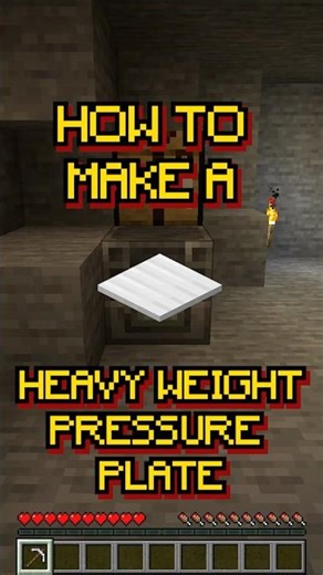 #shorts Minecraft: How to make a Heavy Weighted Pressure Plate