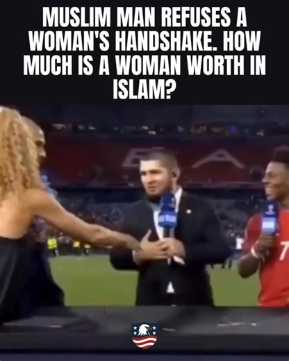 American woman APOLOGIZING for trying to shake a Muslims hand. They don’t respect women, WAKE UP!! | The Columbian Post