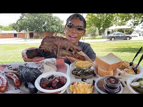 First time Eating TEXAS BBQ OMG!!!