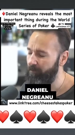 Daniel Negreanu reveals the most important thing at the wsop. #poker #texasholdem #pokerlife #pokernight #fyp #fbreels | Cheese Stakes Poker