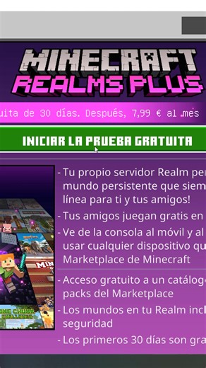 Jugamos a Minecraft? Realms Plus Gratis! Uooo!