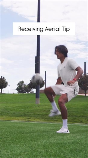 Frank Lee | Receiving Aerial. Try and use the bigger surface, which is the inside, to have a simple and effective first touch. Line yourself up... | Instagram