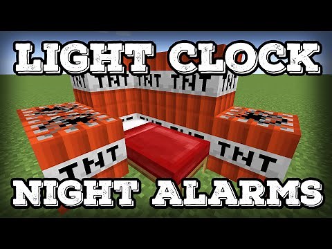 Minecraft Tutorial - Daylight Clock - Night Alarms(Minecraft 1.17+)