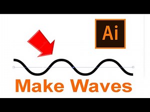 how to make waves in illustrator (how to make a wavy line)