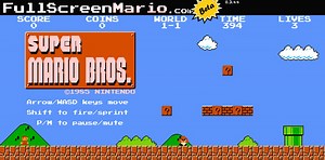 [經典必玩] 超級瑪莉 "FullScreenMario" 網頁版遊戲@可自選、創建關卡 (免下載) | 搜放軟體資源網