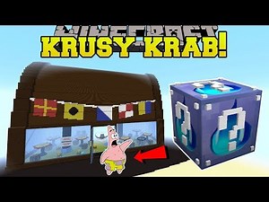 Minecraft: KRUSTY KRAB HUNGER GAMES - Lucky Block Mod - Modded Mini-Game