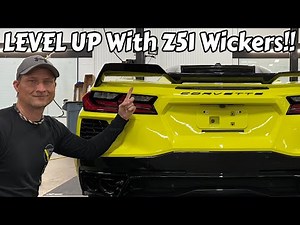 Next Level Upgrade! C8 Corvette Z51 Spoiler w/ ACS Composite Wickers