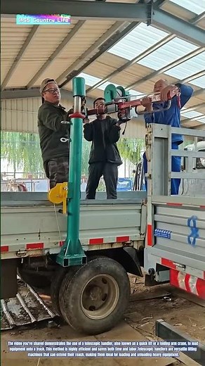 The Process of Loading Equipment with a Telescopic Handler