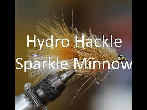 Hydro Hackle Sparkle Minnow fly tying tutorial