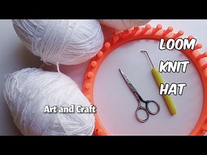 Loom Knit Hat ( EASY Beginners Tutorial )