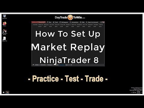 Market Replay Setup - Ninja Trader 8 How To Video