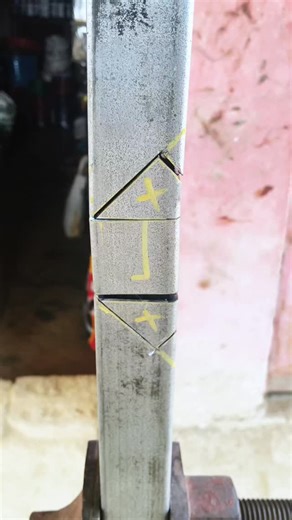 Ritesh Sahu on Instagram: "make a 90 degree connection with a blunt angle #welders #welding #viral"