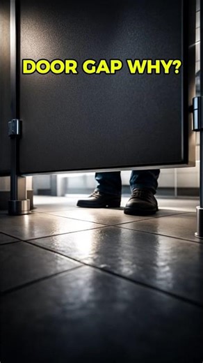 Why Public Restroom Doors Have Gaps
