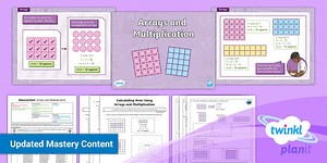 PlanIt Maths Year 4 Measurement Lesson Pack 5: Arrays and Multiplication