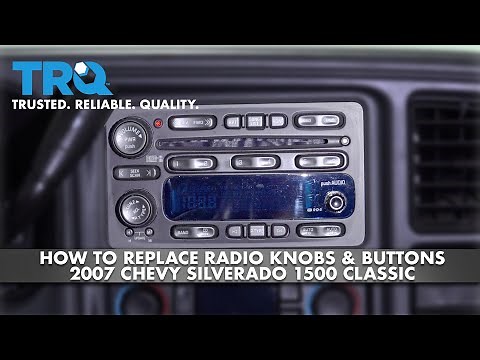 How To Replace Radio Knobs & Buttons 2007 Chevy Silverado 1500 Classic