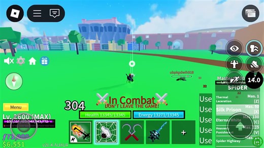Mastering the Spider Combo in Blox Fruits Gameplay