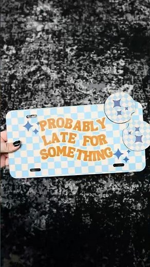 DIY Sublimation License Plate + Car Coasters