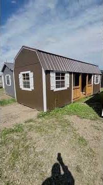 📣 2025 Old Hickory Sheds 12×28 Lofted Barn – Center Porch – Dickinson, ND\n📍 VIN: 269 • Stock#: WLC