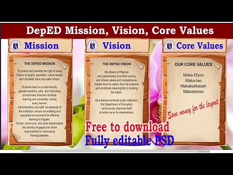 DepED Mission Vision Core values TEMPLATE PSD