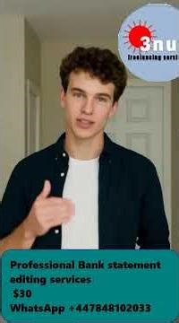 Bank statement editing services