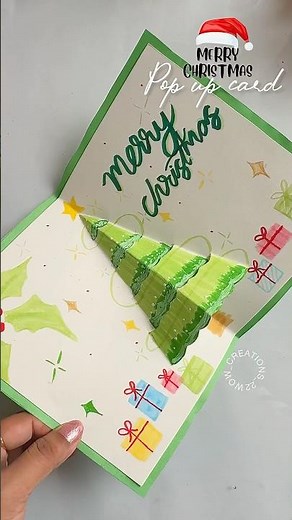 AMAZING HANDMADE Christmas Pop up card 🎄