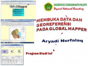 Membuka Data dan Georeferensi pada Global Mapper