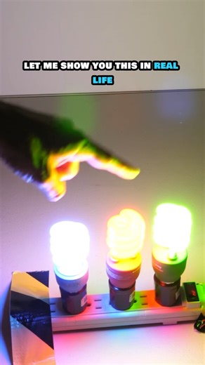 Can you see this forbidden color? #science #physics #chemistry #interestingfacts #bluelight #light #sight #reels | The Action Lab