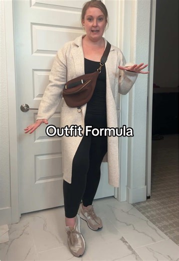 Get this while you can, there are less than 200 in stock! Grab & go outfit formula to elevate basic black leggings. For reference I am wearing a XL and am a 14/16 and 5’7”. #tiktokshopblackfriday #midsizefashion #plussizefashion #coatigan #fallfashion