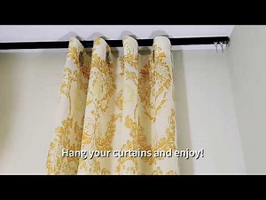 How to Install Kirsch 9600 ceiling curtain track