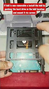 how to install a 3.5inch hdd, mechanical drive in a pc case