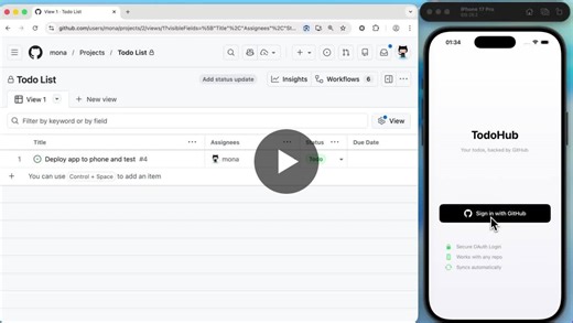The GitHub Copilot CLI is fantastic fun.  I've never built an iOS app before, but I really wanted something to make it super easy to store my TODO list as GitHub issues.  Fired up the CLI today and… | Martin Woodward