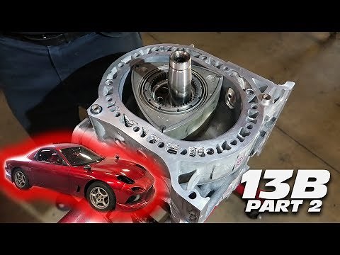 ASSEMBLING THE FD RX-7's 13B ROTARY ENGINE!!!!!