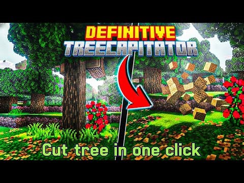 Vein Miner & Tree Capitator Addon MCPE ⚡ One Hit Mining & Tree Chop