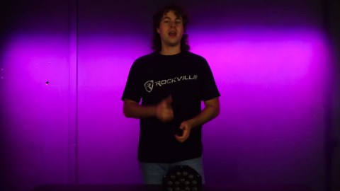 Rockville RockPAR50 White Compact 24W LED RGB Par Can DJ/Club/Stage Wash Light, DMX Control, Daisy-Chain Power, Sound-Activated, for Parties, Weddings, and Live Performances