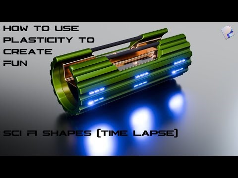 How to Use Plasticity to Create Sci Fi Forms Time Lapse