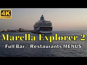 Marella Explorer 2 Restaurants Menus and Drinks Menus (Best viewed on large screen and in 4k )
