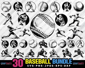 Baseball SVG Bundle: Sports Clipart, Vector Graphics (digital Download) - Etsy